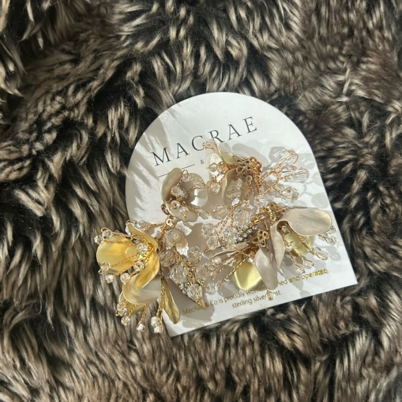 macrae | Jewelry | Macrae Co Jewelry Dripping Floral Earrings 8k Gold ...